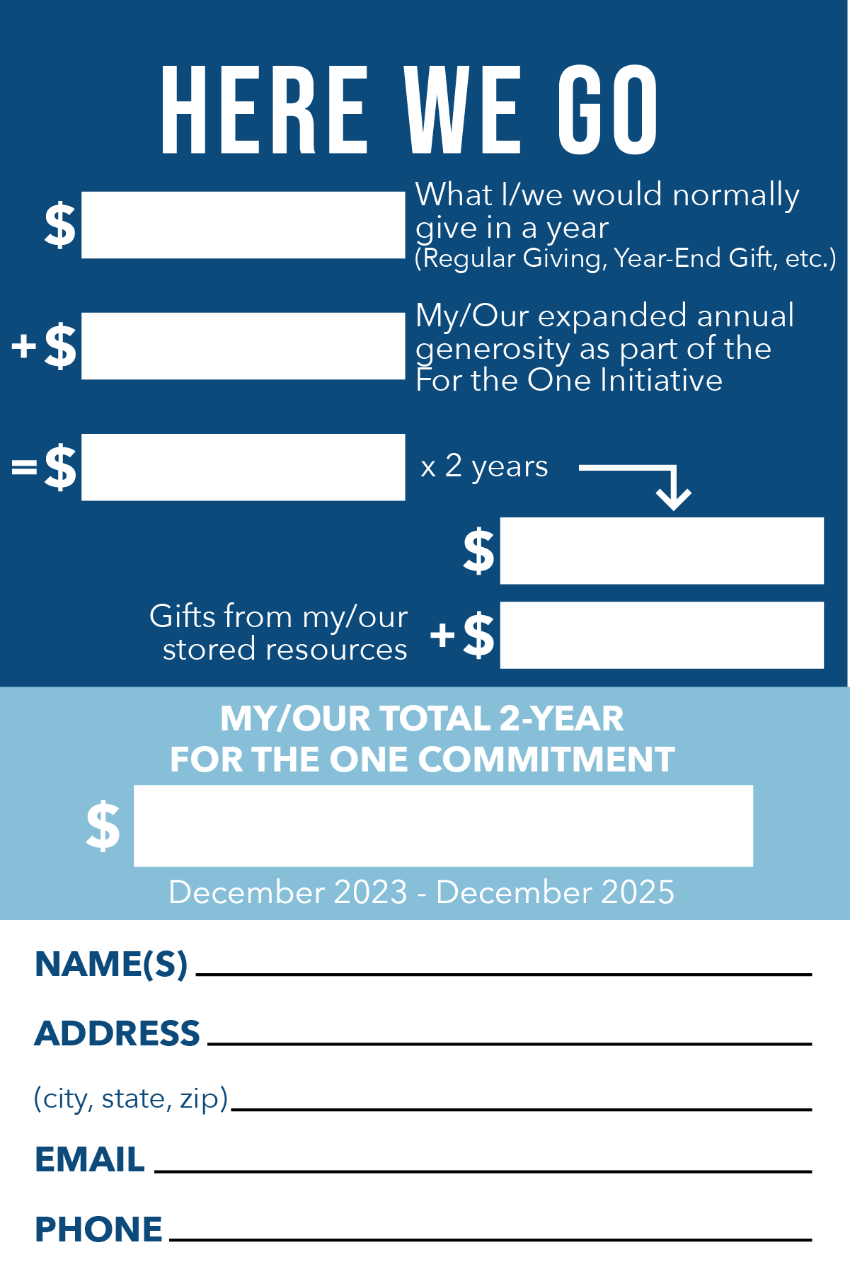 Commit | For The One